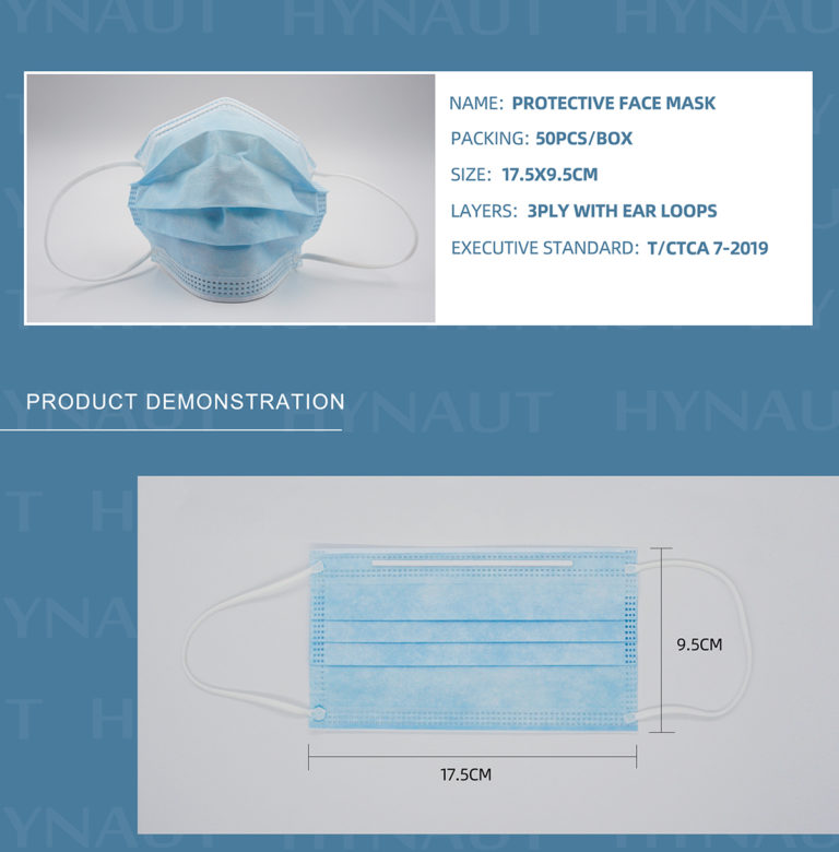 Disposable Protective Face Mask（C006,Non-sterile） - Haishi Hainuo Group